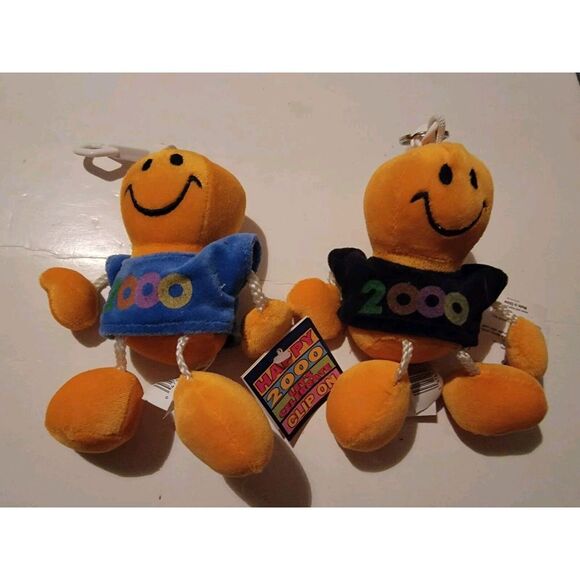 Toys | Vintage Y2k Lot Of 2 Happy 200 Clip On Orange Cute Little Man ...